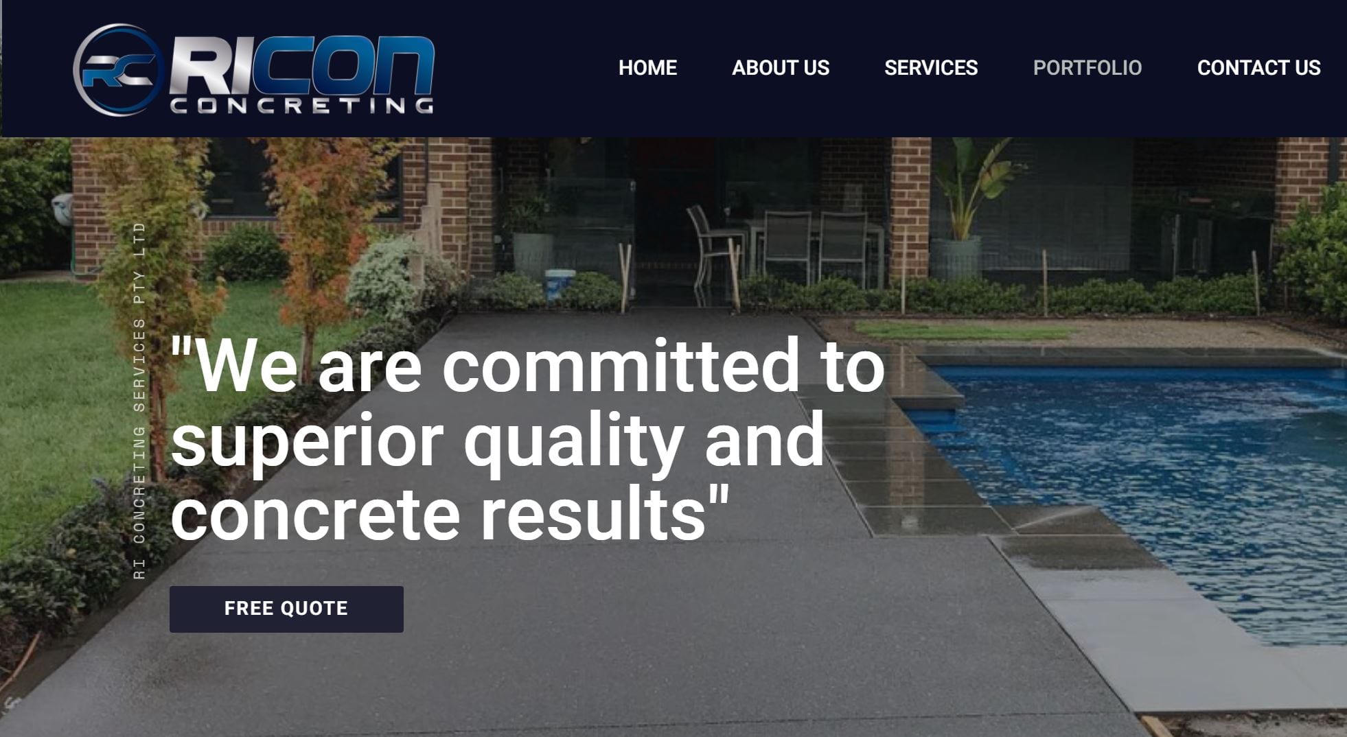 RICON Concreting Services | Superior Quality & Concrete Results